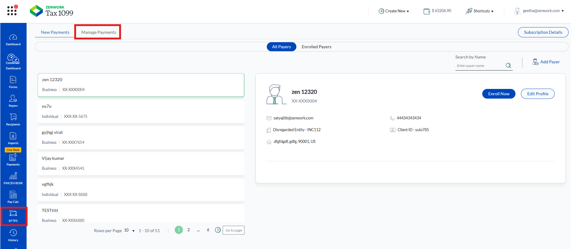 Viewing Filing History